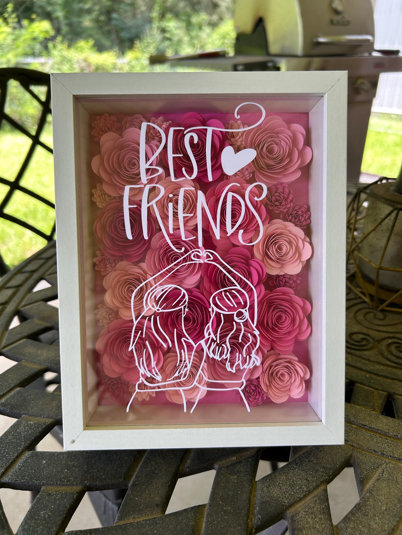 Best Friends Shadow Box Gift | Personalized Friendship Keepsake ...