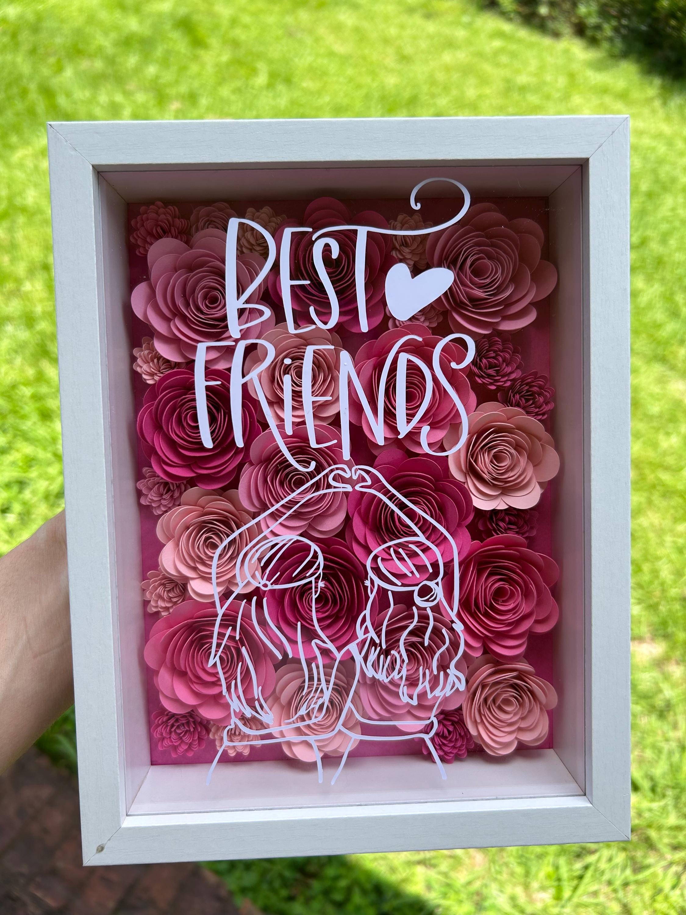Best Friends Shadow Box Gift | Personalized Friendship Keepsake ...