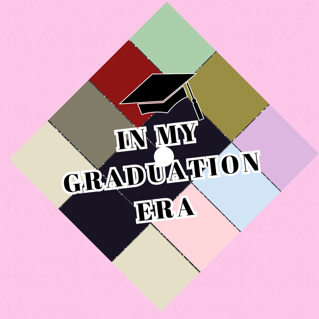 In My Graduation Era Eras Tour Graduation Cap Class of 2025 Printed ...