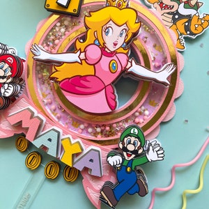 Peach Cake Topper, Mario Princess Cake Topper - Etsy