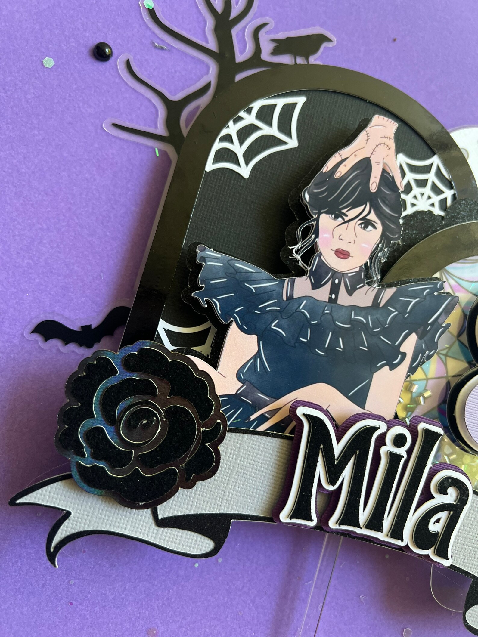 Wednesday Cake Topper Addams Family Cake Topper Wednesday - Etsy