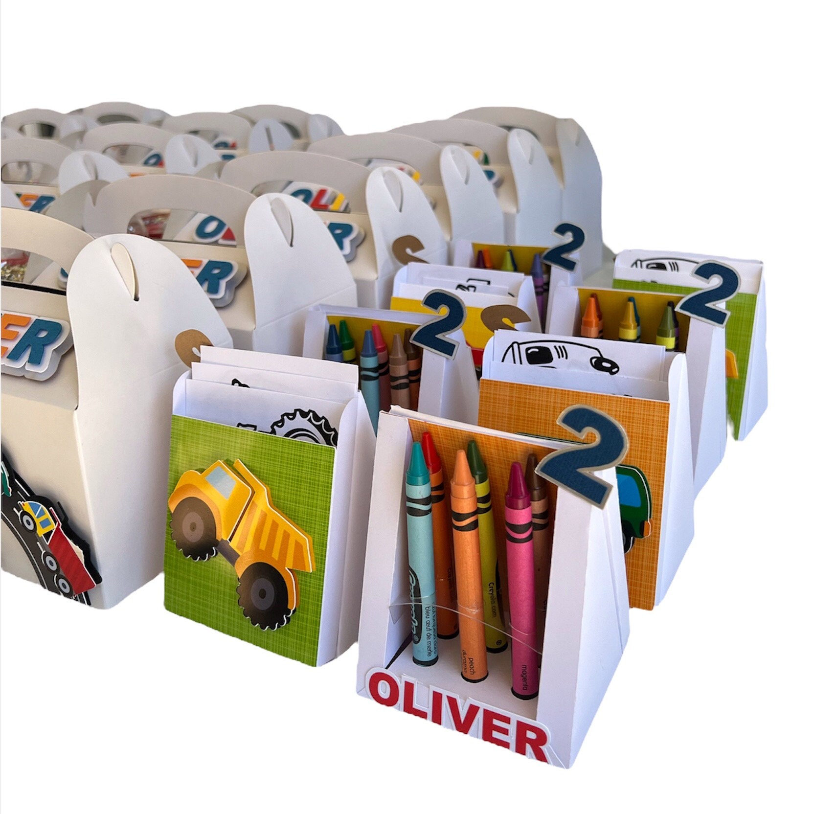 Custom Coloring Party Favor Coloring Box Coloring for Kids - Etsy