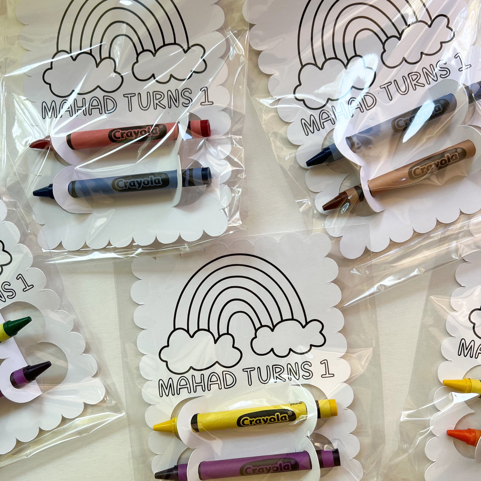 Customized Coloring Page Party Favor With Crayons - Etsy