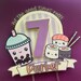 Kawaii Boba & Sushi Cake Topper: Customizable Party Decor - Etsy