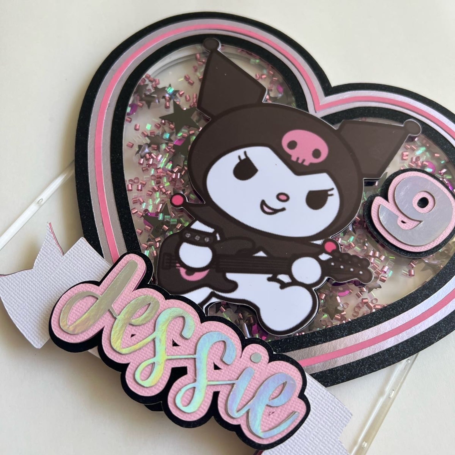 Topper de pastel kuromi decoraciones de fiesta kuromi pastel - Etsy España