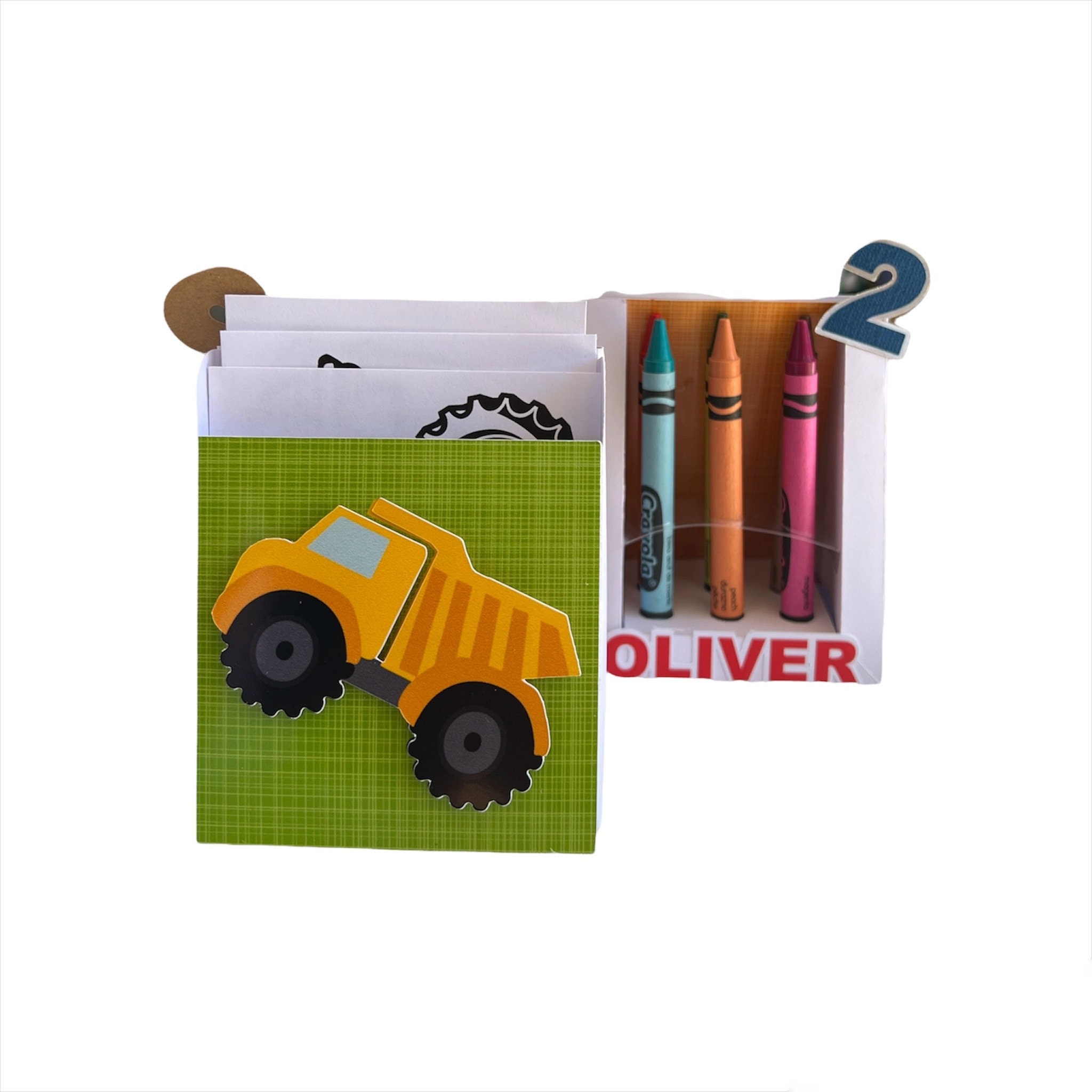 Custom Coloring Party Favor Coloring Box Coloring for Kids - Etsy