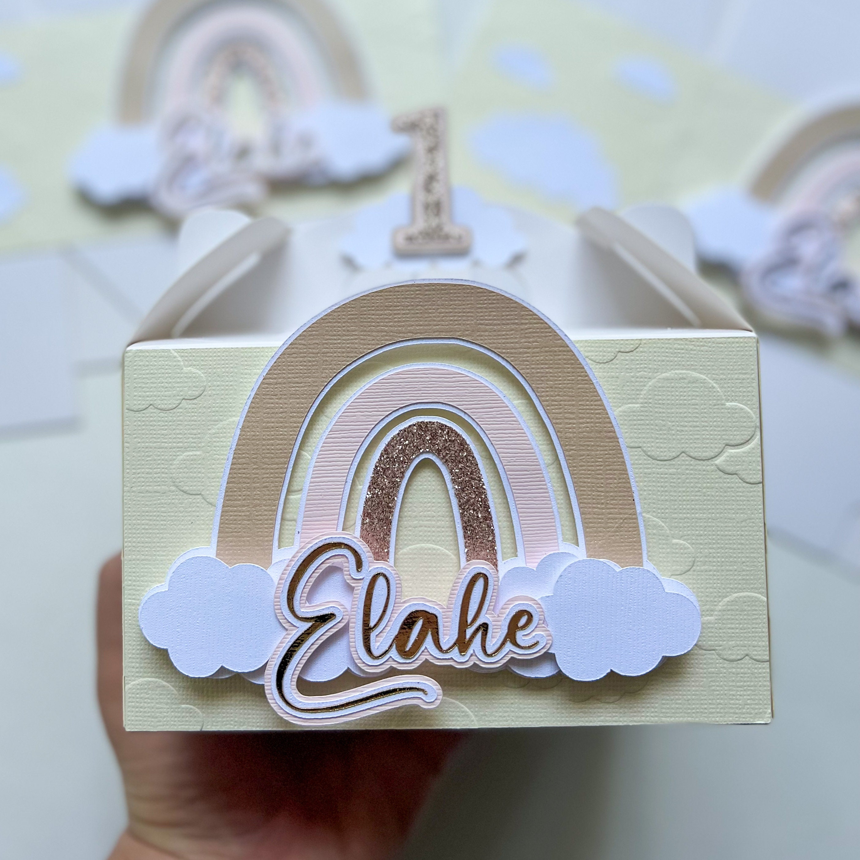 Boho Rainbow Party Favor Boxes: Personalized Treat Boxes (set of 12) - Etsy