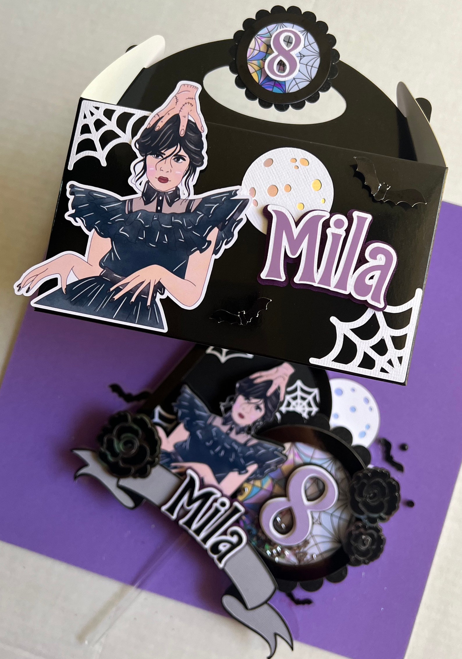 Wednesday Cake Topper Addams Family Cake Topper Wednesday - Etsy