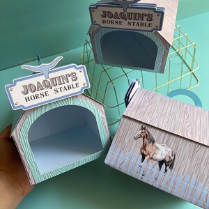 Horse Stable Party Favors: Custom Birthday Pony Boxes - Etsy