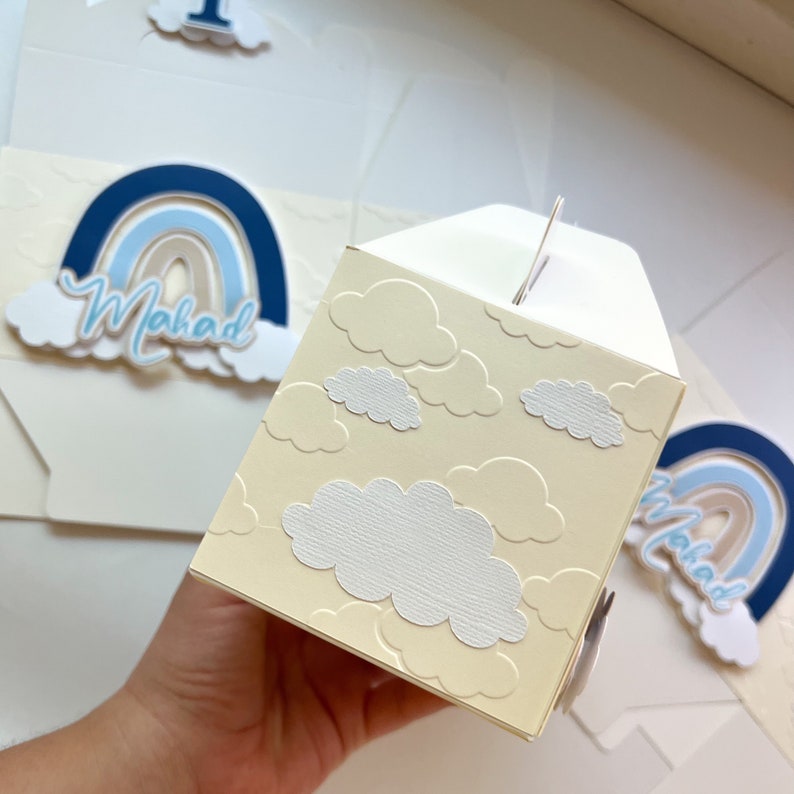 Boho Rainbow Treat Boxes Boho Rainbow Boy Party Decor Custom - Etsy