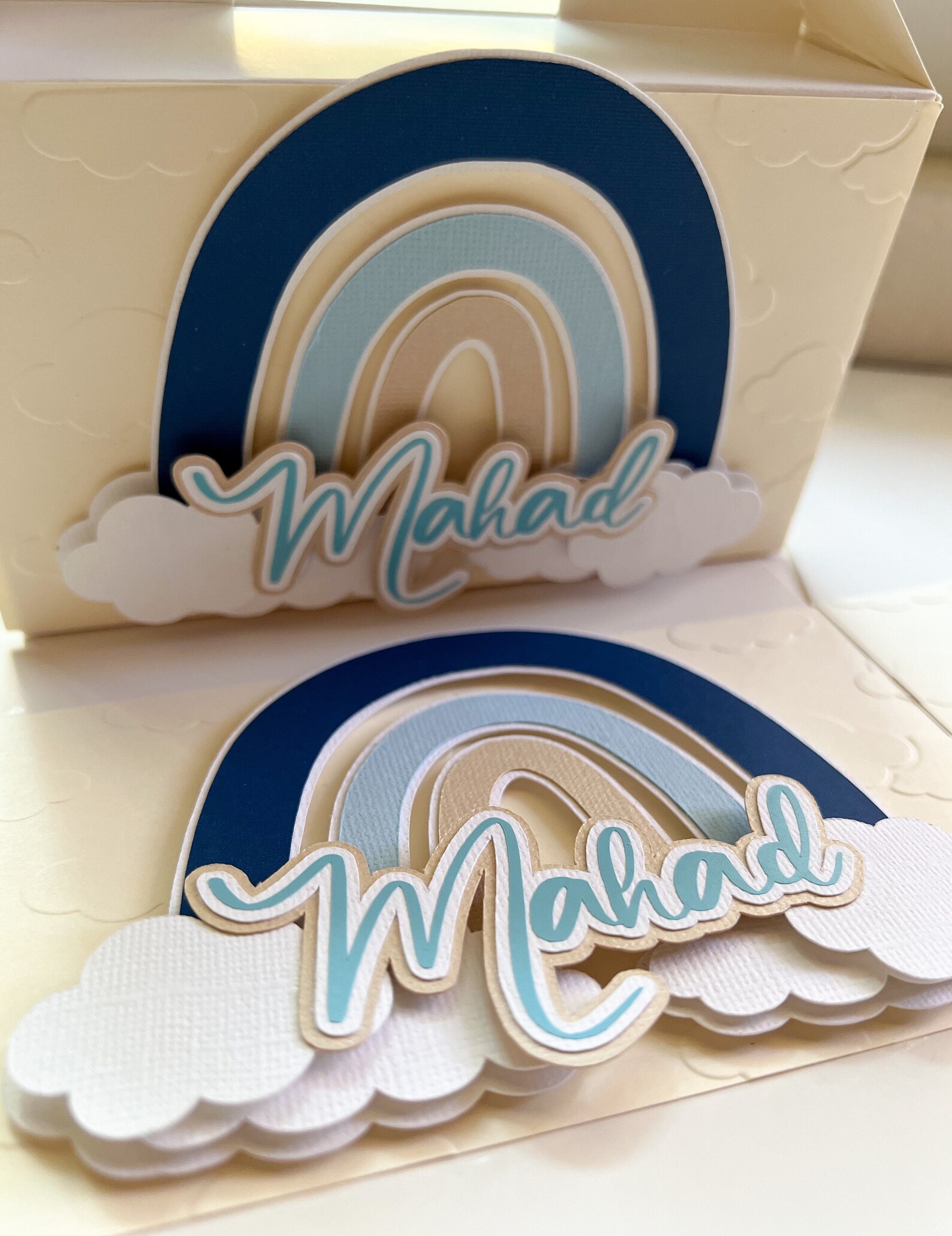 Boho Rainbow Treat Boxes Boho Rainbow Boy Party Decor Custom - Etsy