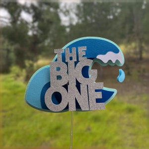 The Big One Cake Topper, Surfer Wave 1st Birthday, the Big One Party ...