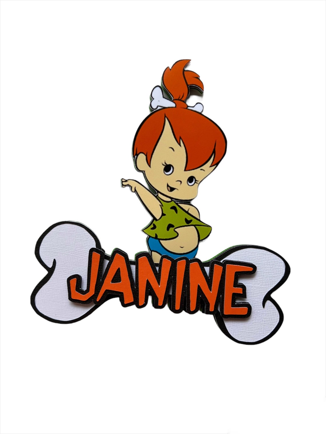 Pebbles Cake Topper Bamm Bamm Cake Topper Pebbles and Bamm - Etsy