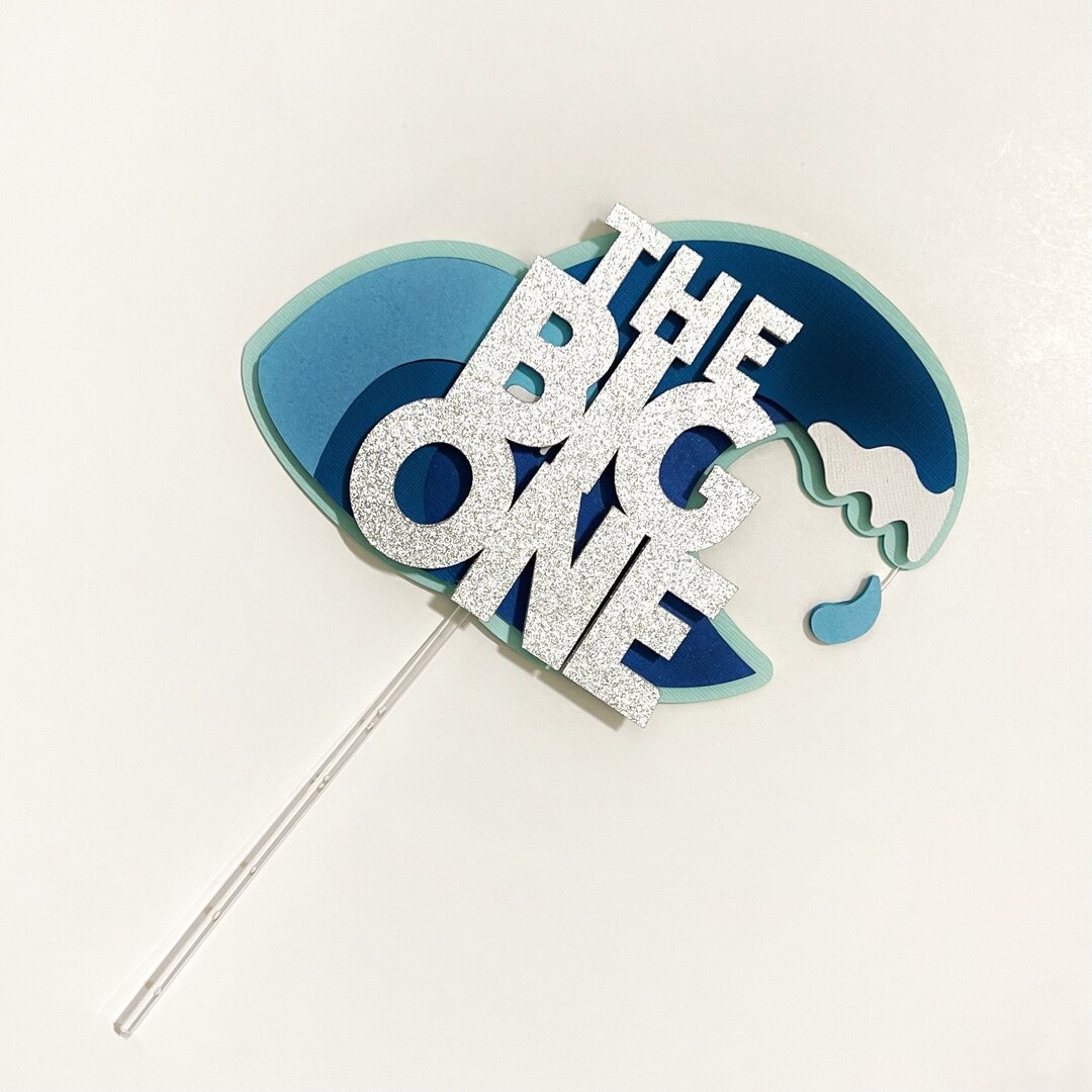 The Big One Cake Topper, Surfer Wave 1st Birthday, the Big One Party ...