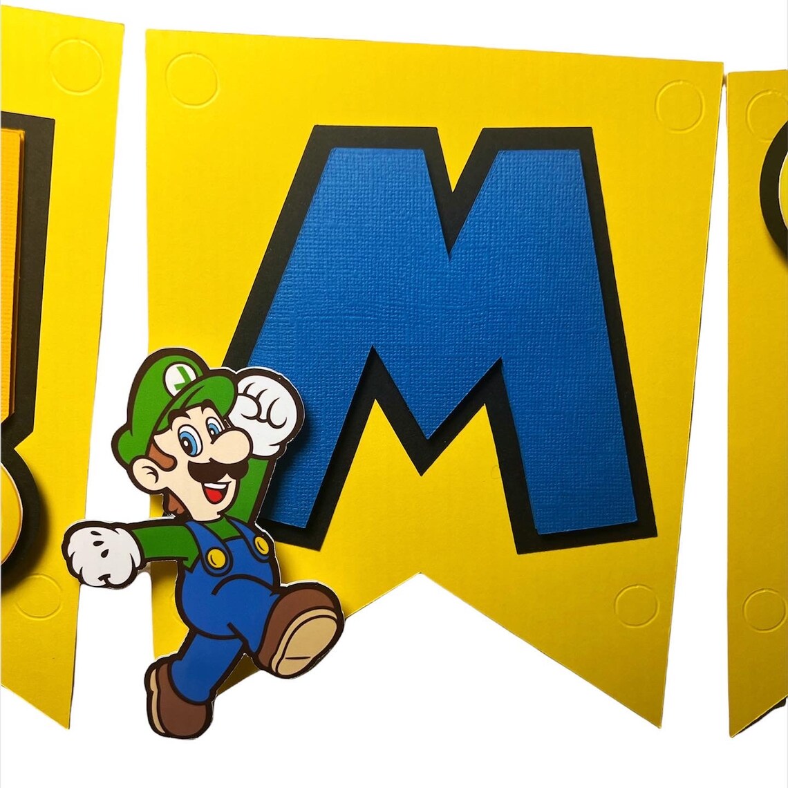 Mario Bros Birthday Banner Mario Bros Party Decor Mario | Etsy