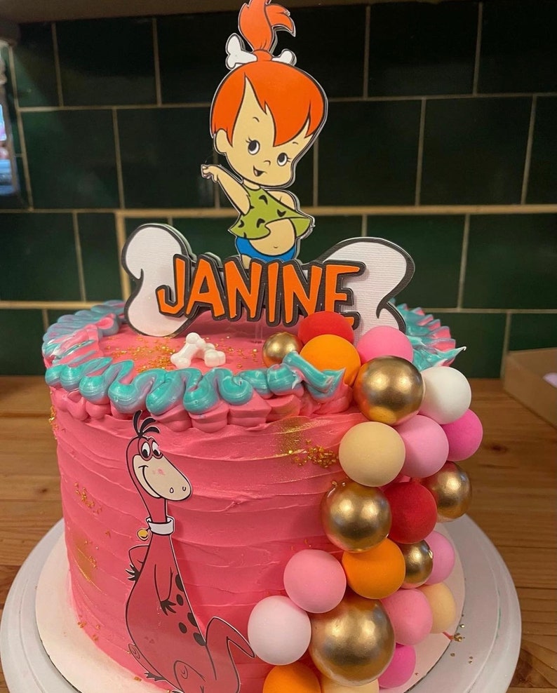 Pebbles Cake Topper Bamm Bamm Cake Topper Pebbles and Bamm - Etsy