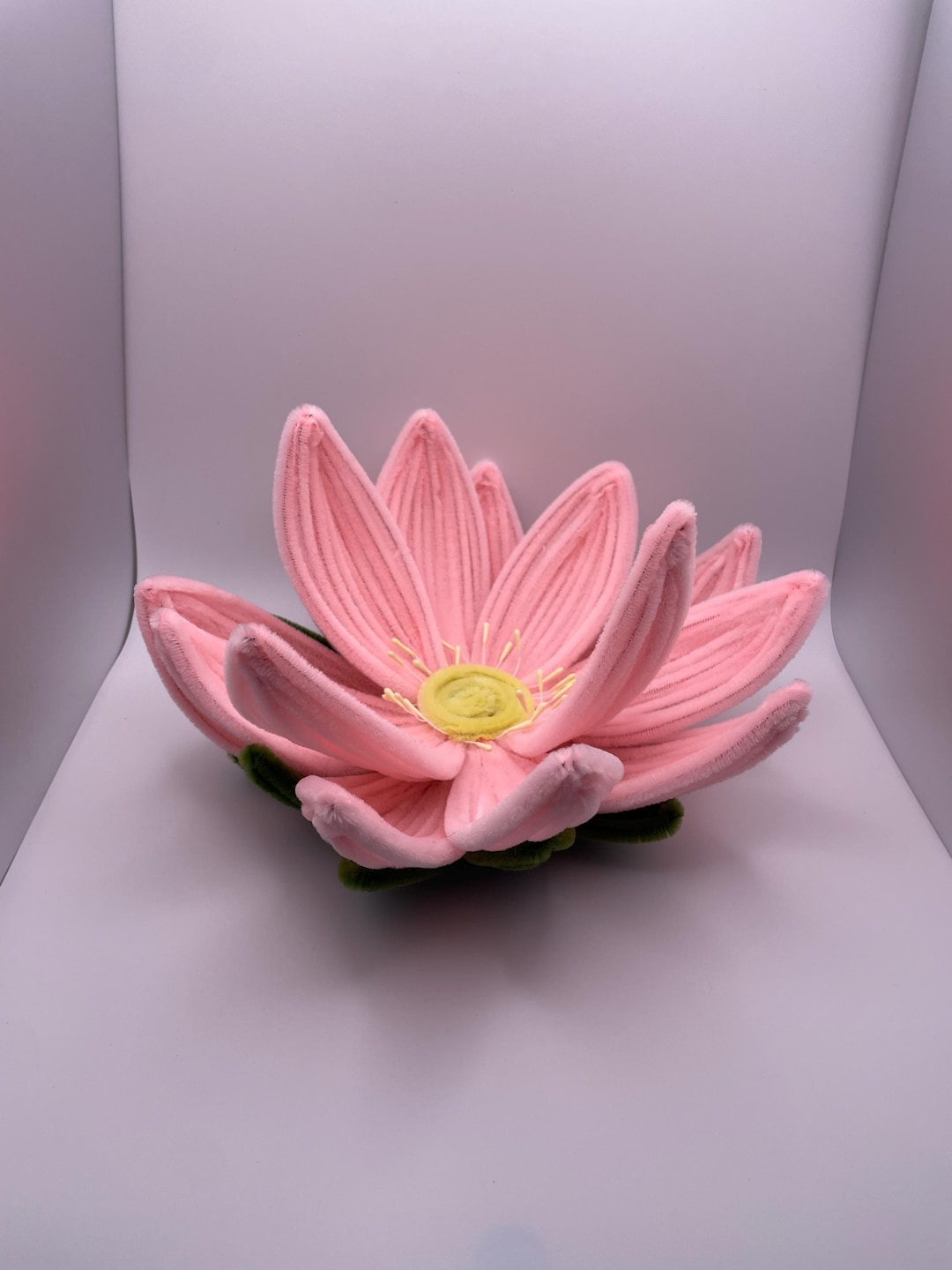 Handcrafted Lotus Flower – Pipe Cleaner Plant, Floral Desk Decoration ...