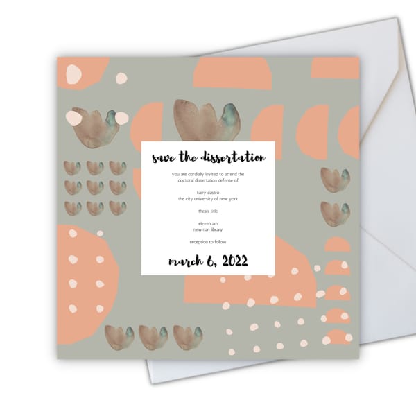 Phd Defense Invitation - Etsy