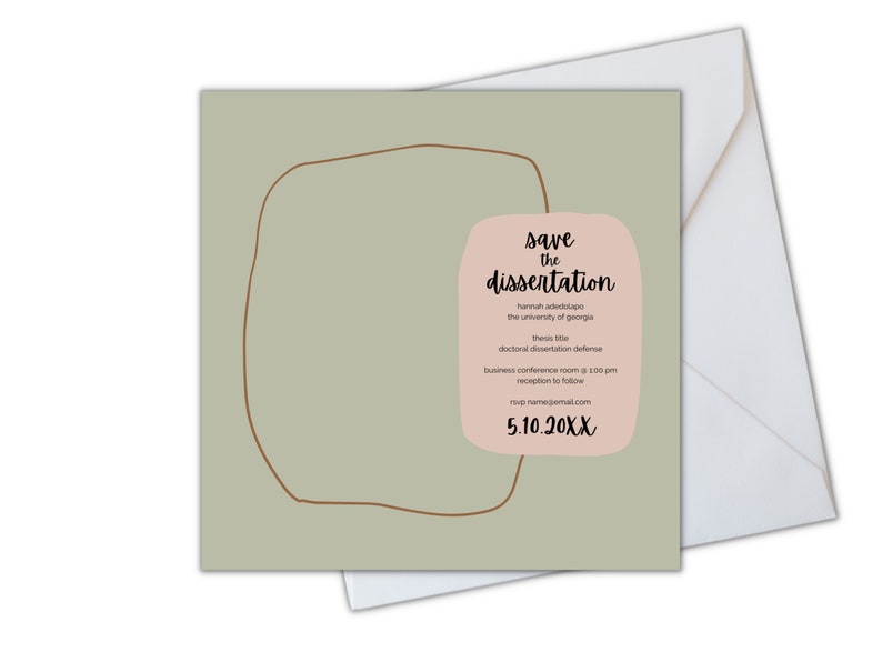 Dissertation Invitation Phd Edd Doctoral Defense Instagram Post Square ...