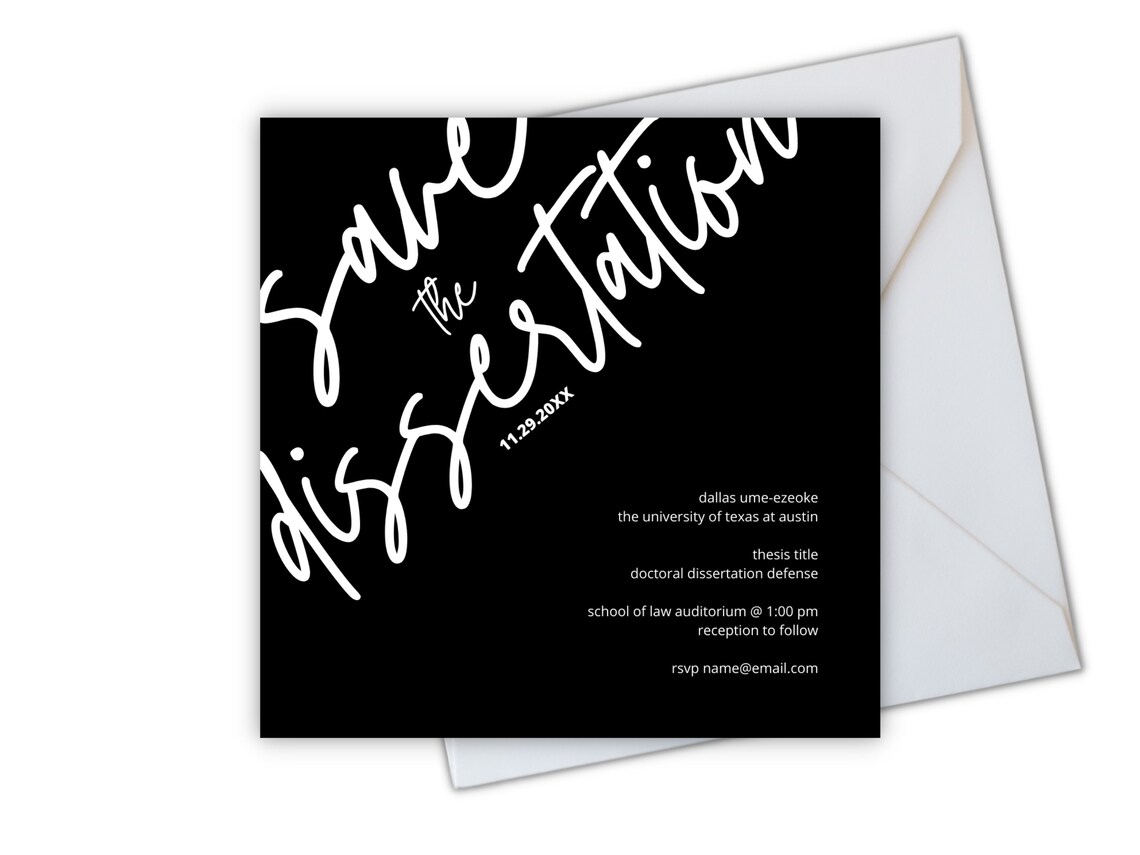 Dissertation Invitation Phd Edd Doctoral Defense Instagram Post Square ...