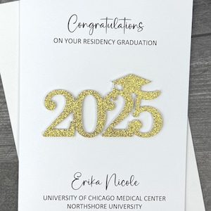 Graduation Card, Class of 2025, Handmade and Personalized, School ...