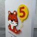 Tiger Birthday Card for Children, Handmade and Personalized for Boys or ...