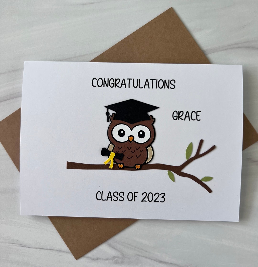 Graduation Card, Handmade, Class of 2024, School, Personalized - Etsy