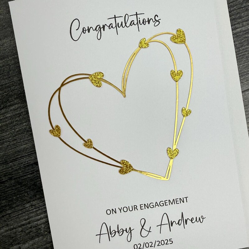 Engagement Card - Etsy
