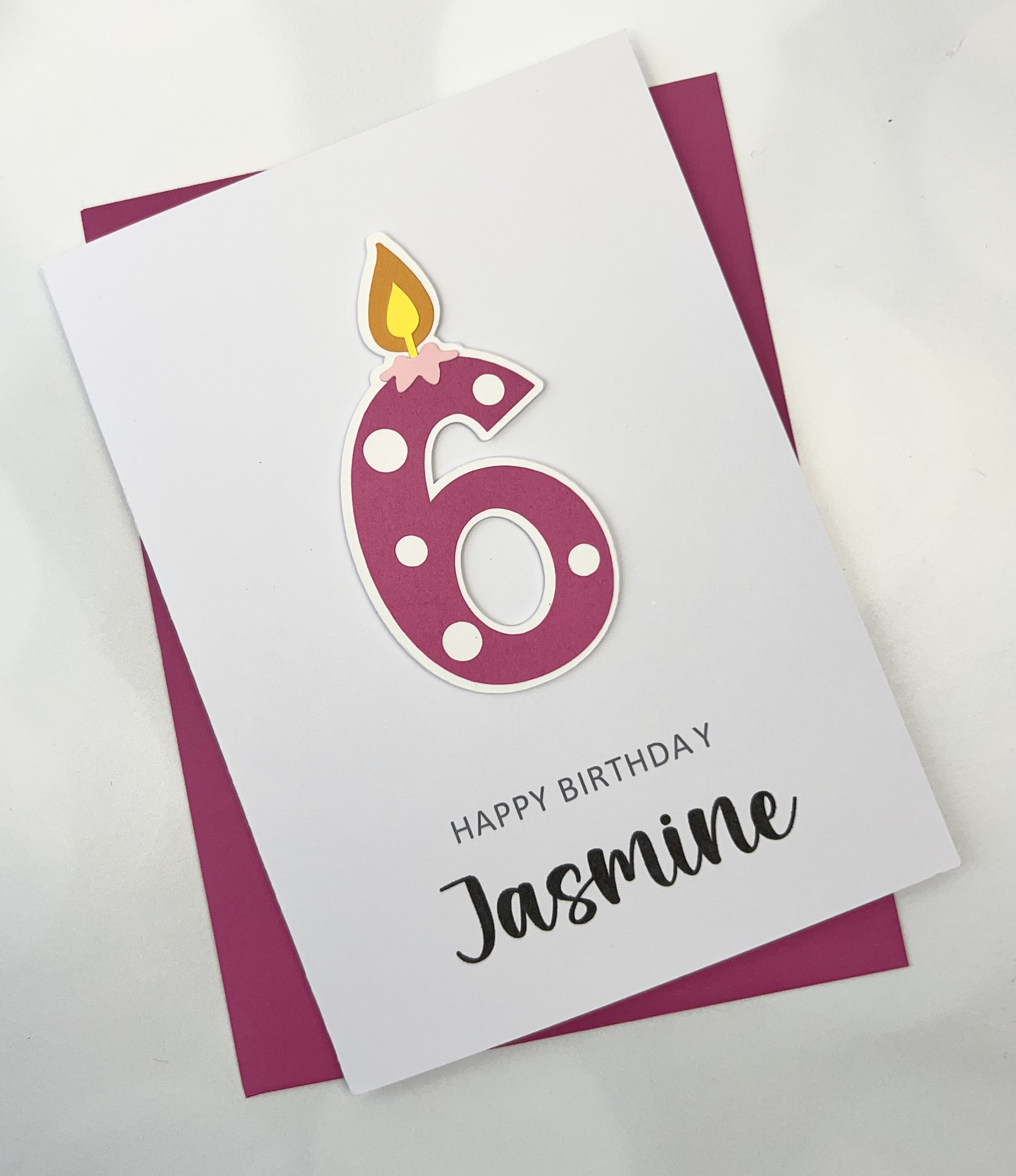 6th Birthday Card, Handmade, for Boys or Girls, Personalized, Available ...