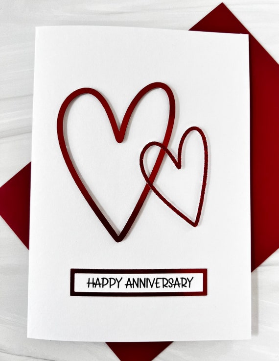 Simple Handmade Anniversary Card