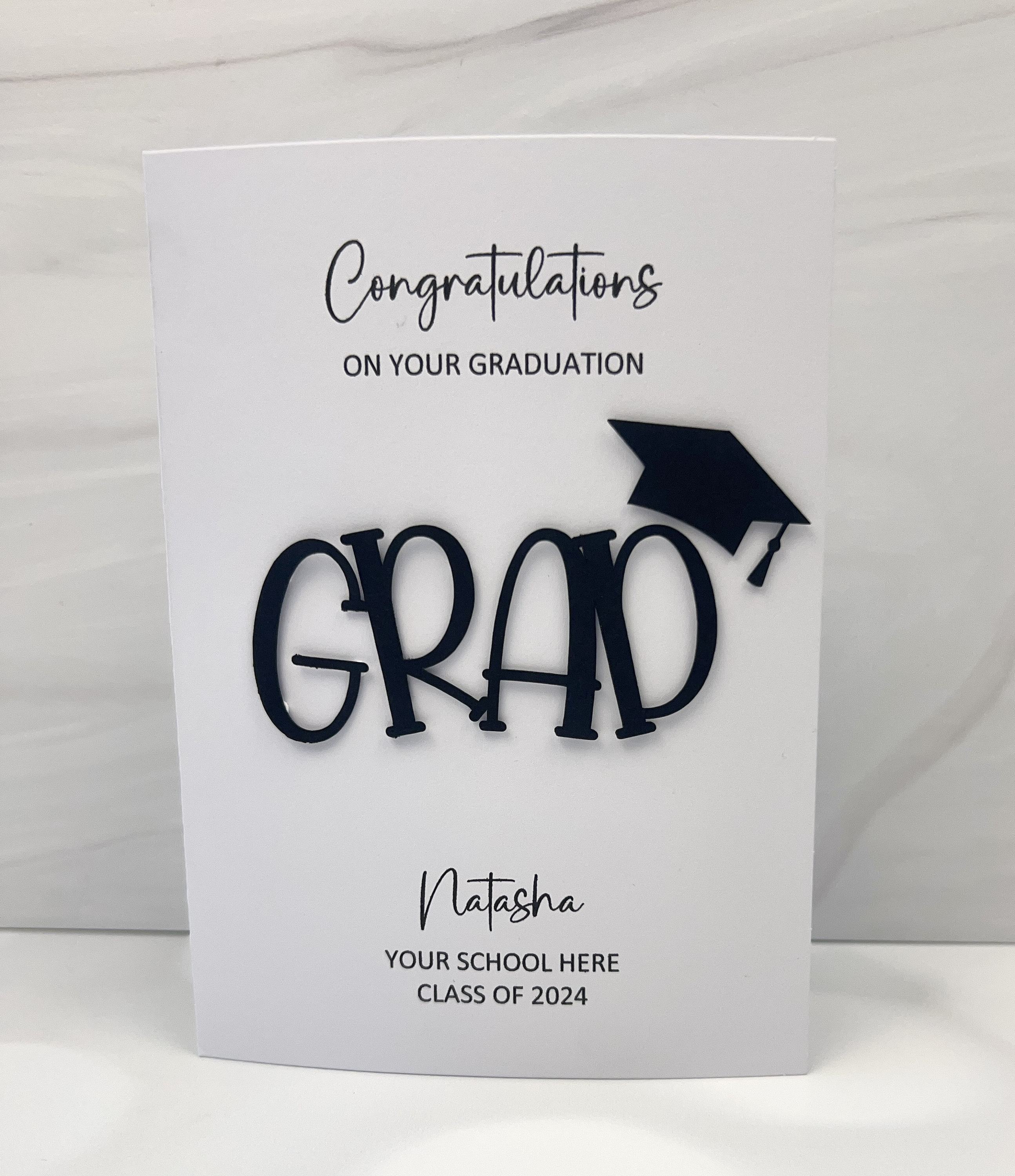 Graduation Card, Class of 2024, Handmade and Personalized. - Etsy