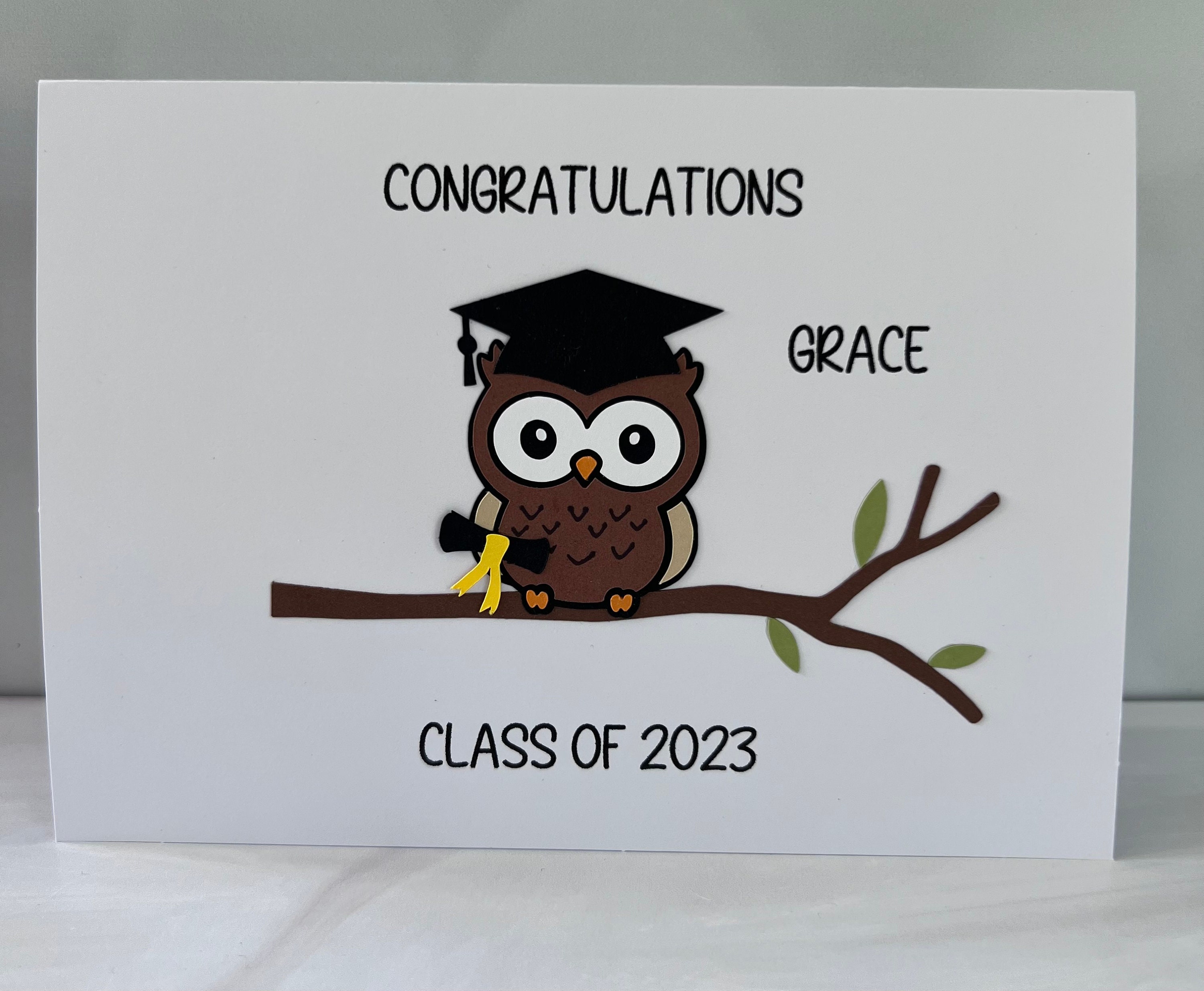 Graduation Card, Handmade, Class of 2024, School, Personalized - Etsy