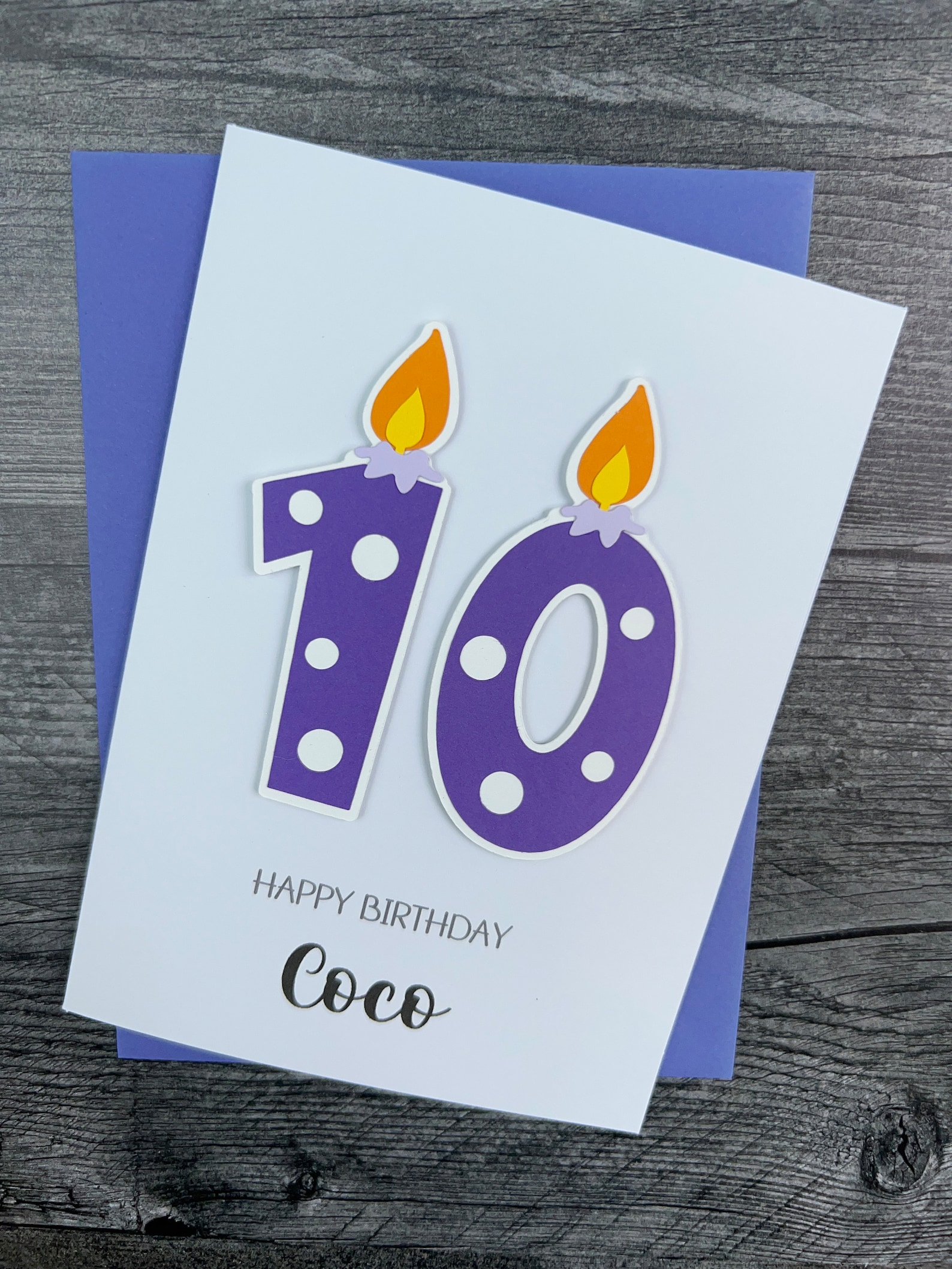 10th Birthday Card, Handmade, for Boys or Girls, Personalized ...