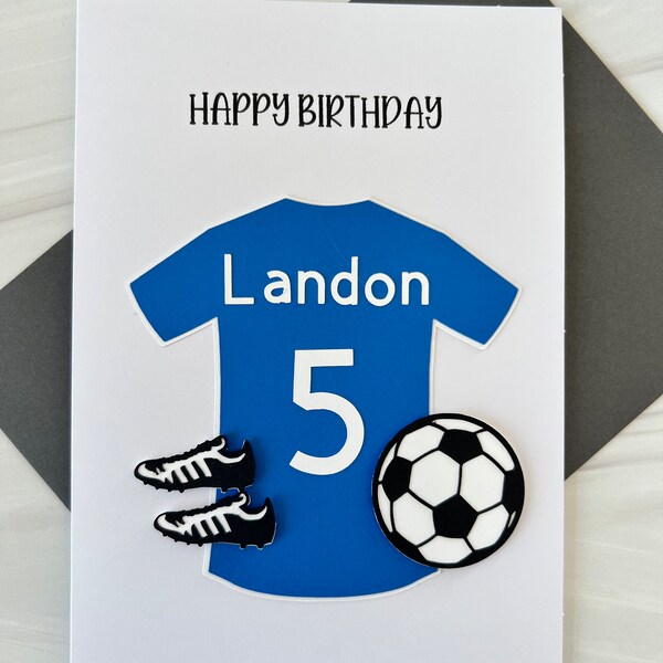 Boy Football Birthday Card - Etsy Australia