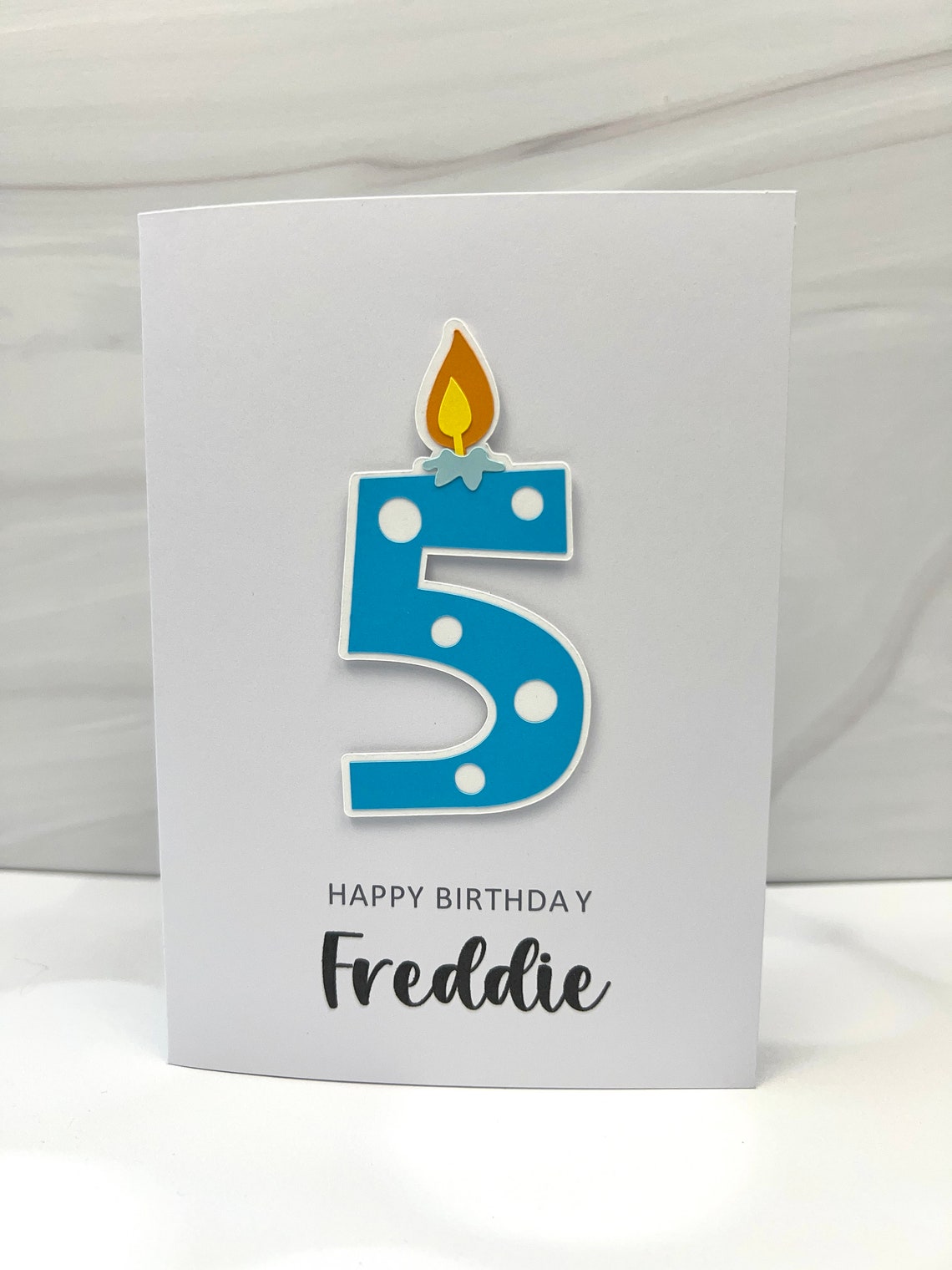 5th Birthday Card, Handmade, for Boys or Girls, Personalized, Available ...