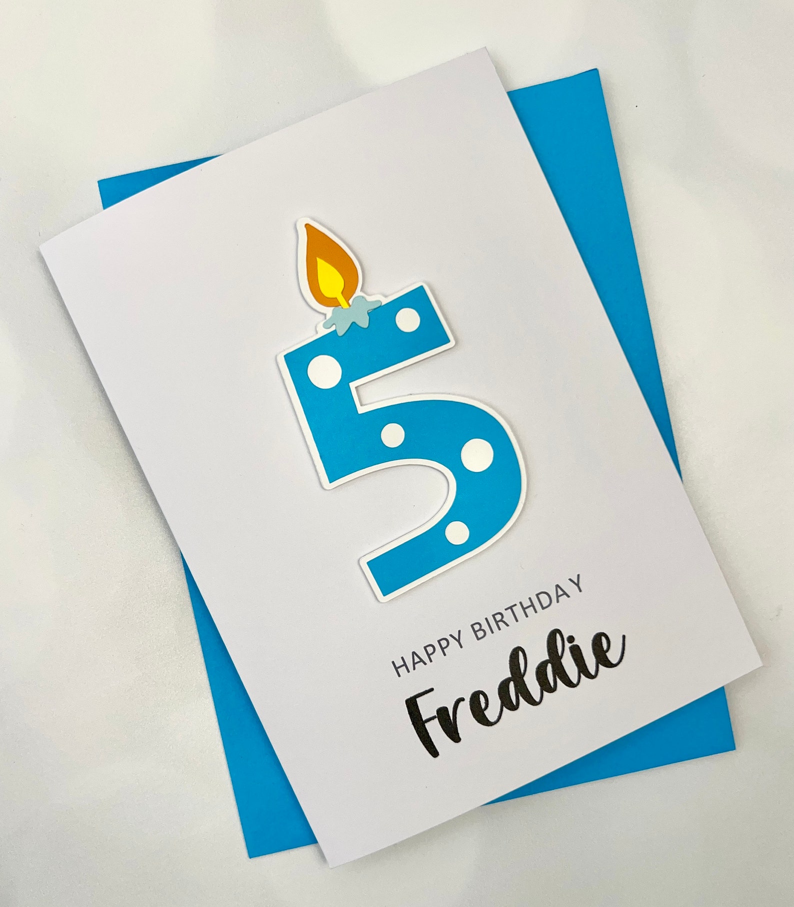 5th Birthday Card, Handmade, for Boys or Girls, Personalized, Available ...