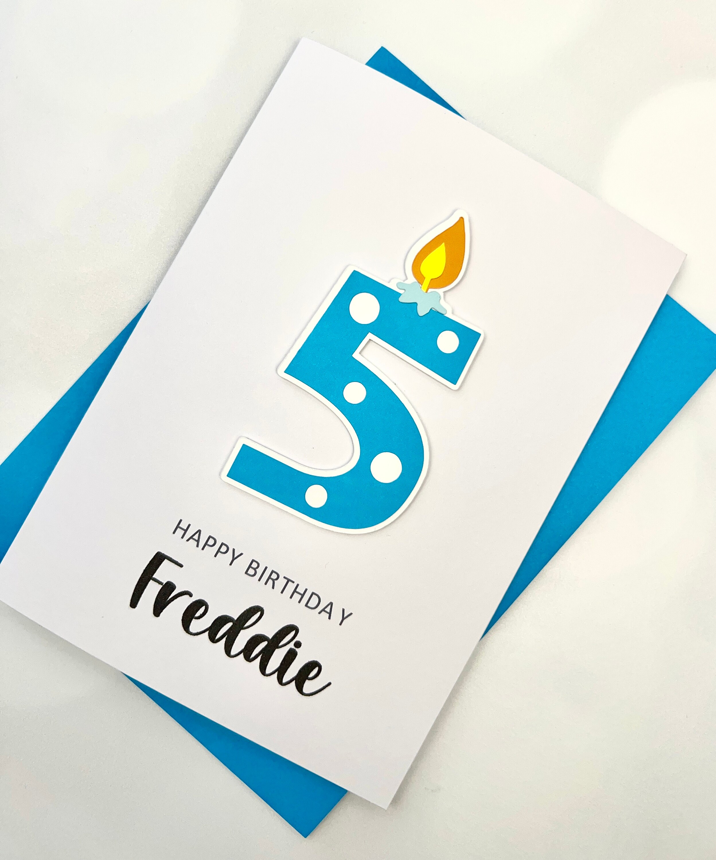 5th Birthday Card, Handmade, for Boys or Girls, Personalized, Available ...