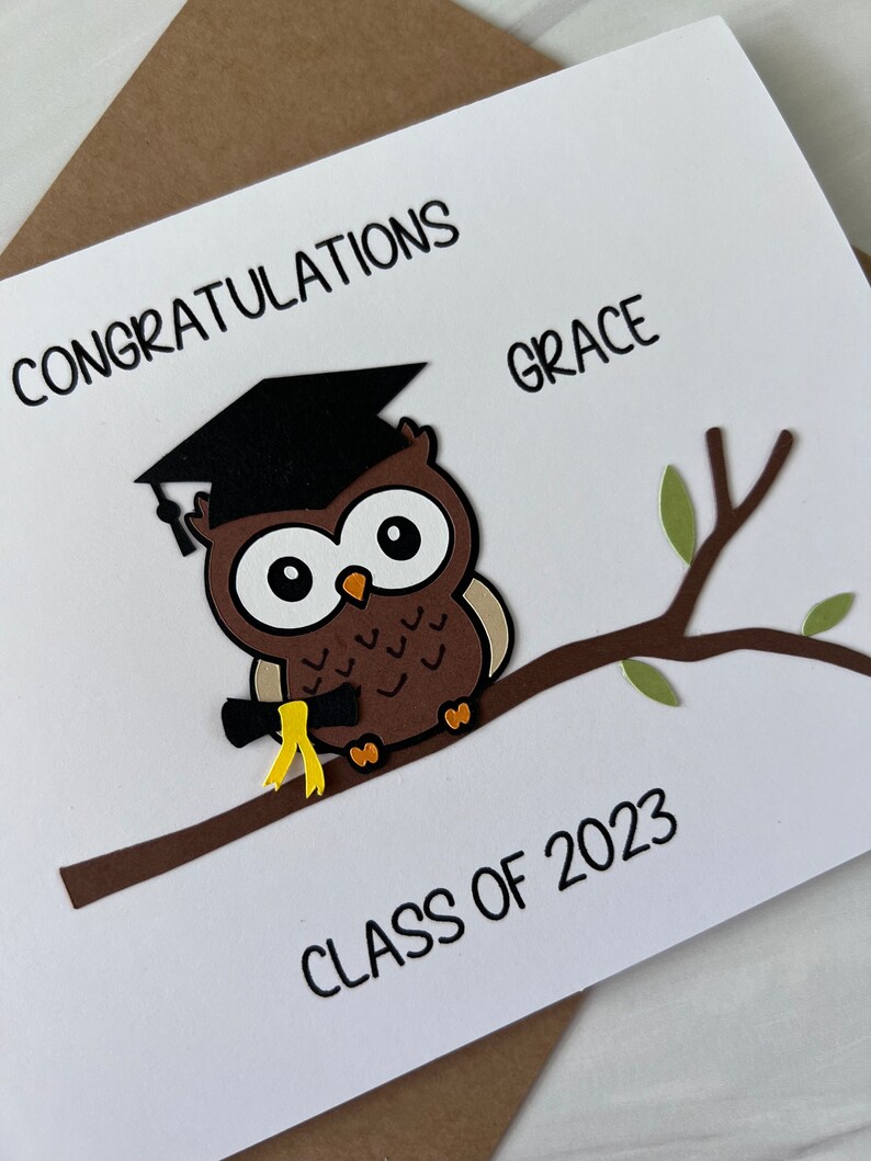 Graduation Card, Handmade, Class of 2024, School, Personalized - Etsy