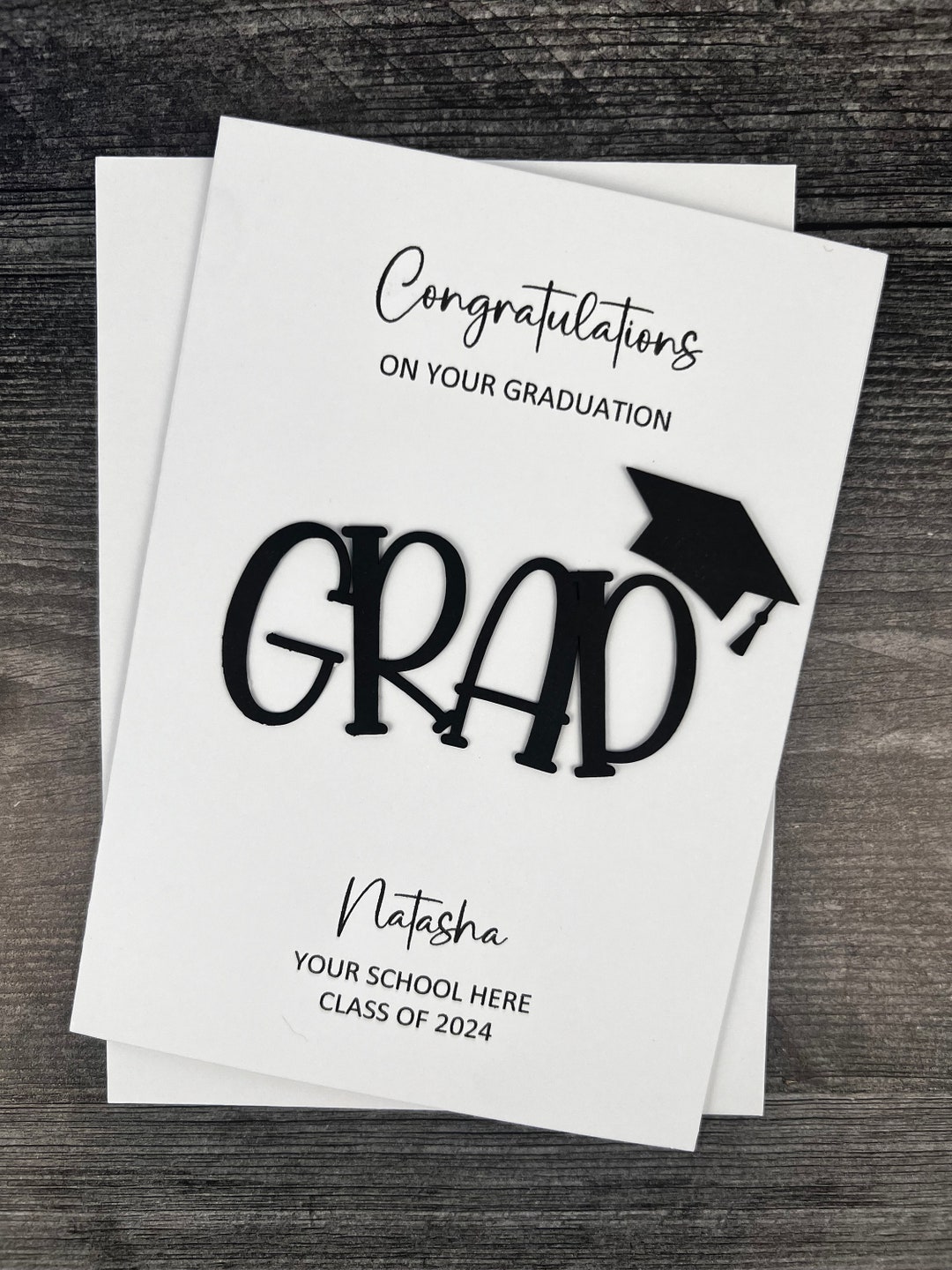 Graduation Card, Class of 2024, Handmade and Personalized. - Etsy