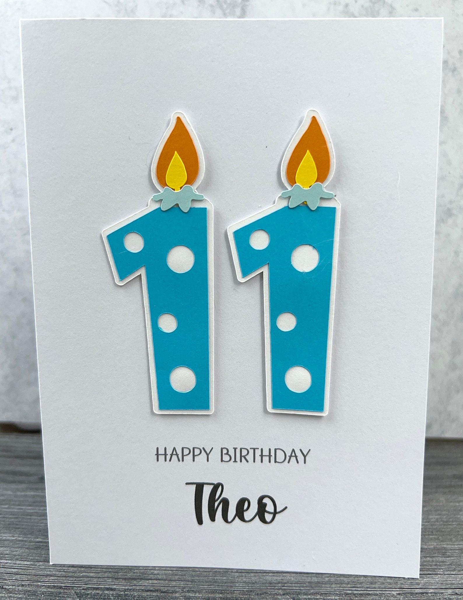 11th Birthday Card, Handmade, for Boys or Girls, Personalized ...