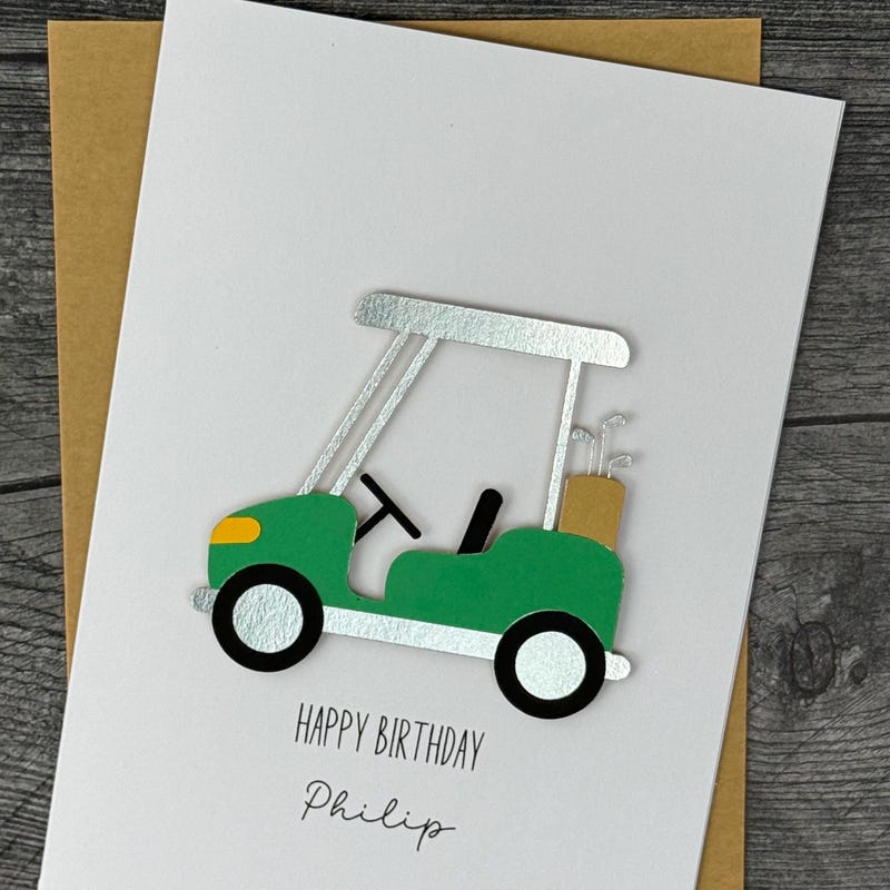 Handmade Golf Card - Etsy