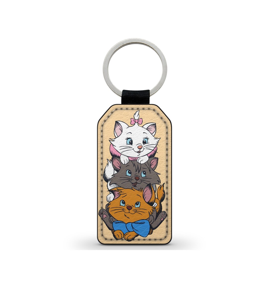 Keyring Keys Keychain Faux Leather Leather the Aristocats Aristocats ...
