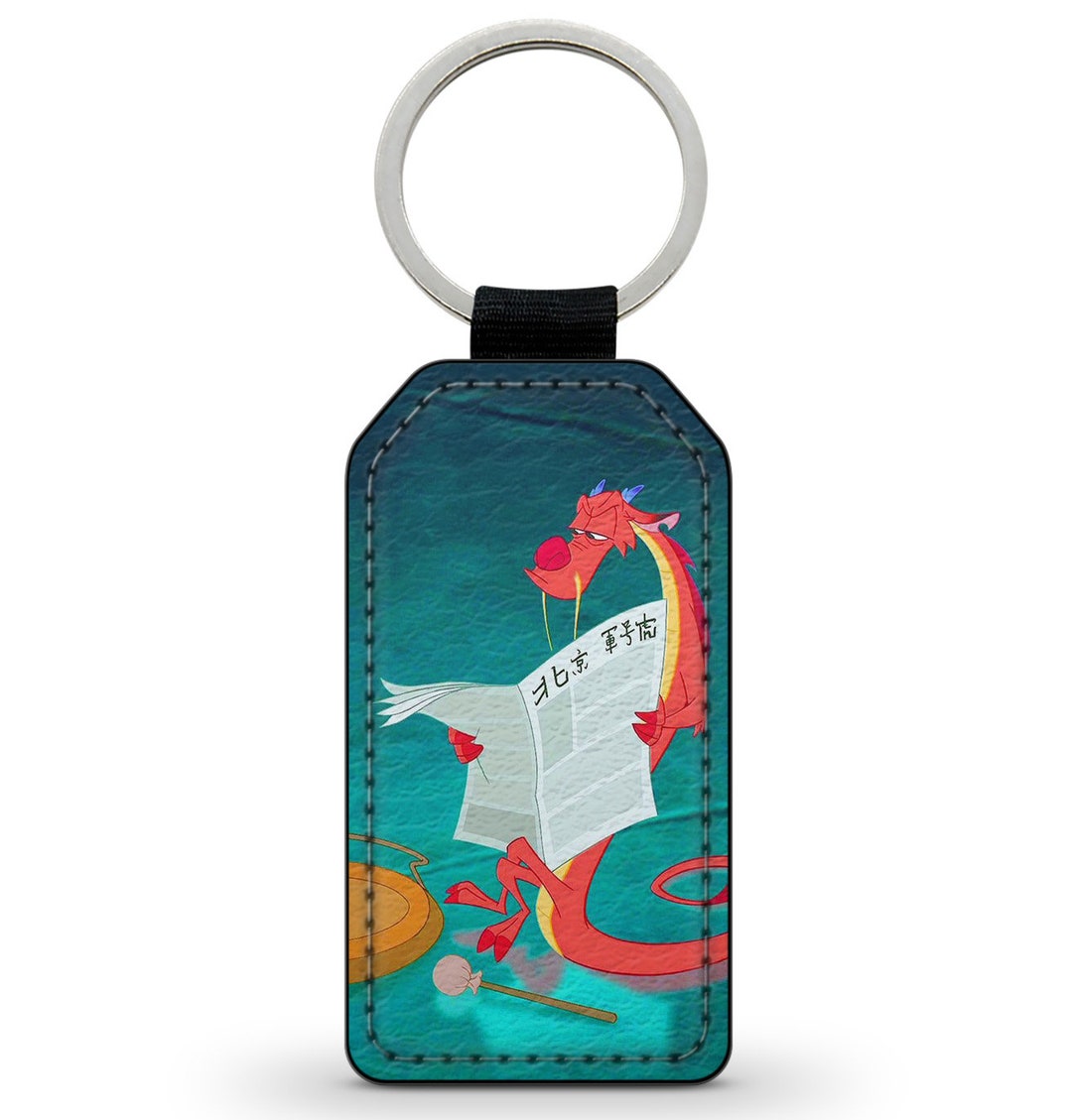 Keyring Keychain Faux Leather Muchu Mulan Disney - Etsy