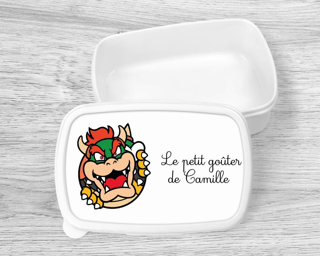 Personalized Children's Snack Box With Your First Name - Bowser Super ...