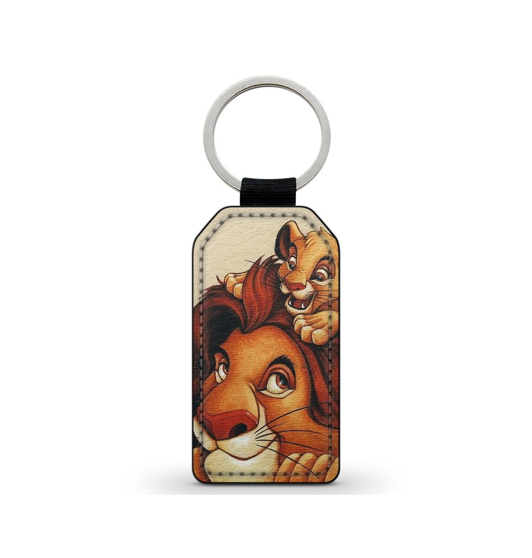 Keyring Keychain Faux Leather Simba Pumba Timon the Lion King Hakuna ...