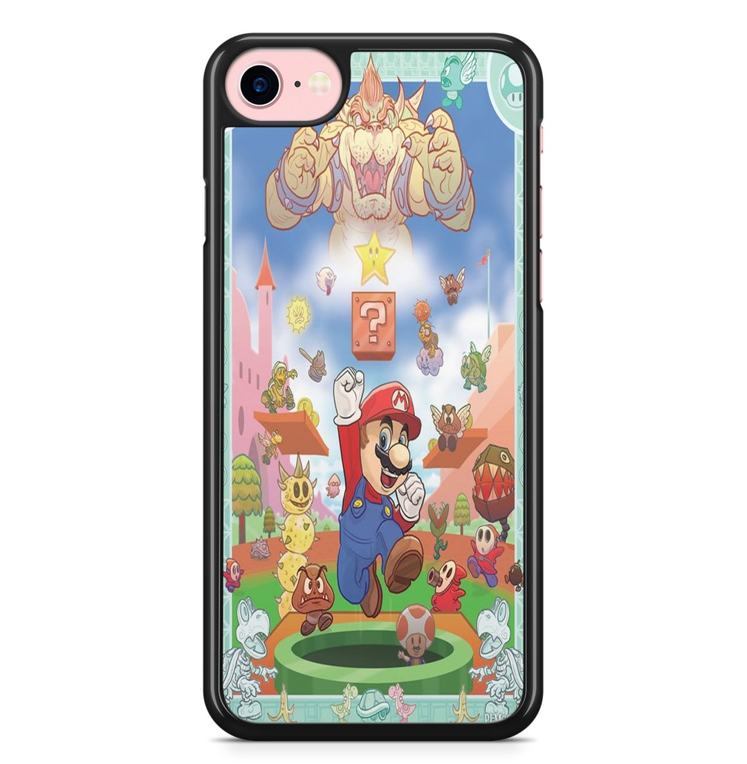 Super Mario Bros Bowser iPhone 5,5S,6,6S,7,8,SE,X,11,12,13,14,15 Case ...