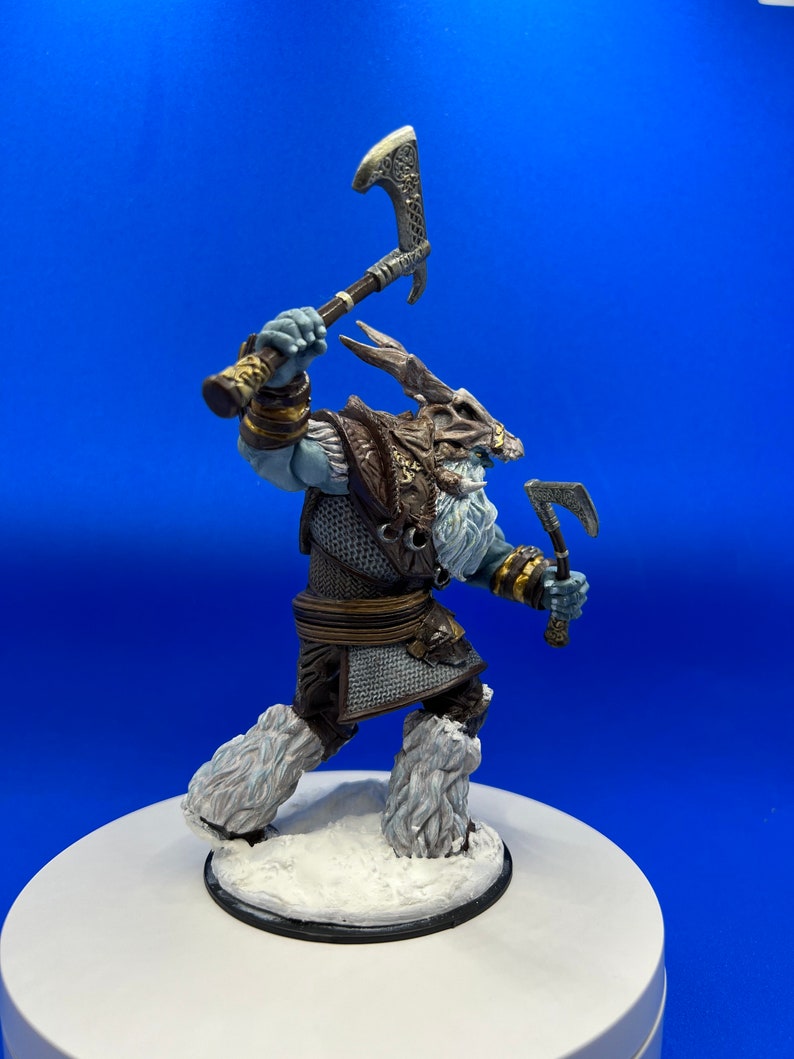 Hand Painted Frost Giant Miniature - Etsy
