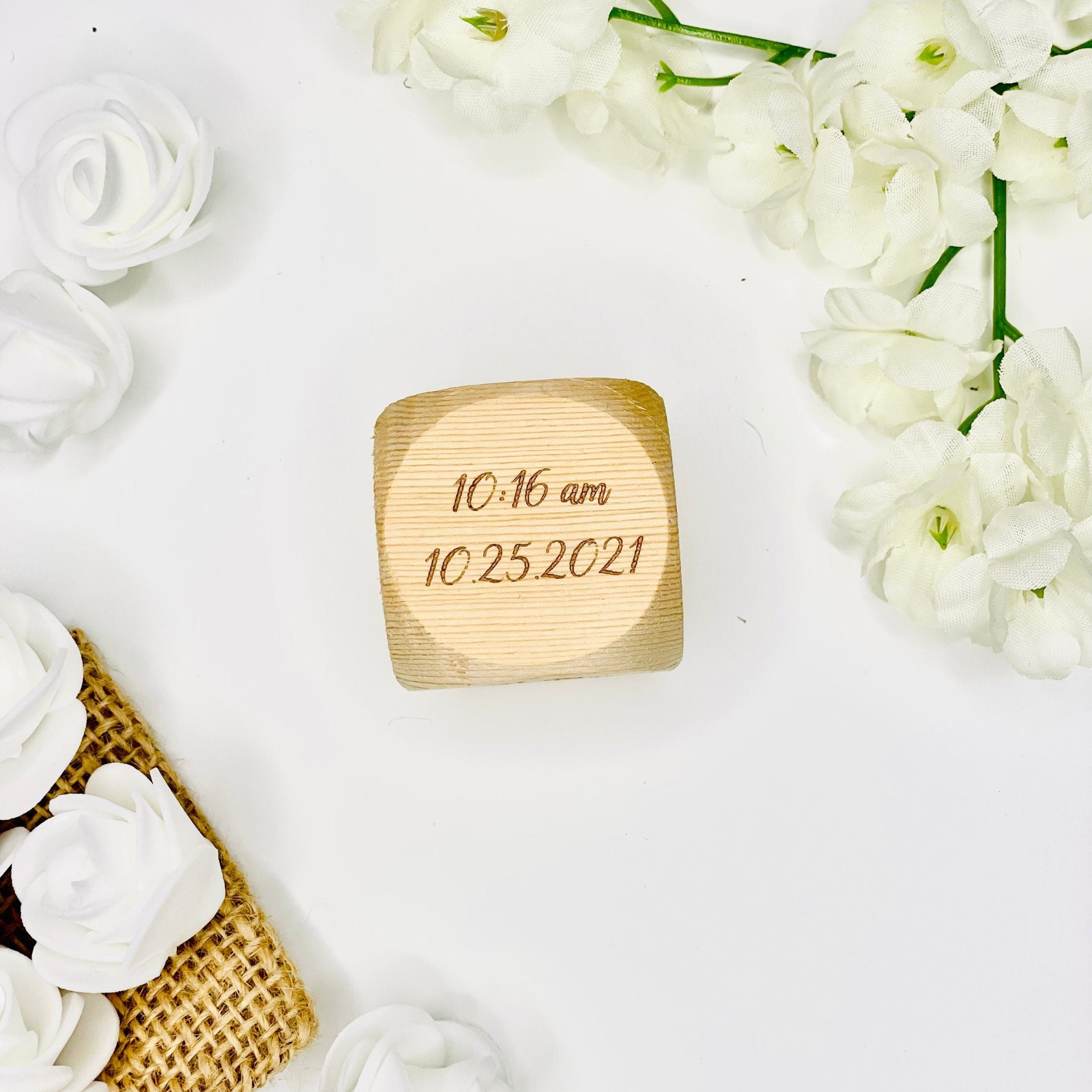 Personalized Wooden Cube Woden Cube With Engraving Gift for - Etsy