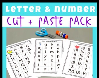 Pre K Cut and Paste - Etsy