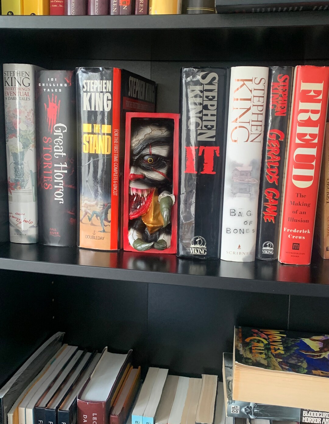 Pennywise Figurine Scary Monster Bookends Bookshelf Accessories Stephen ...